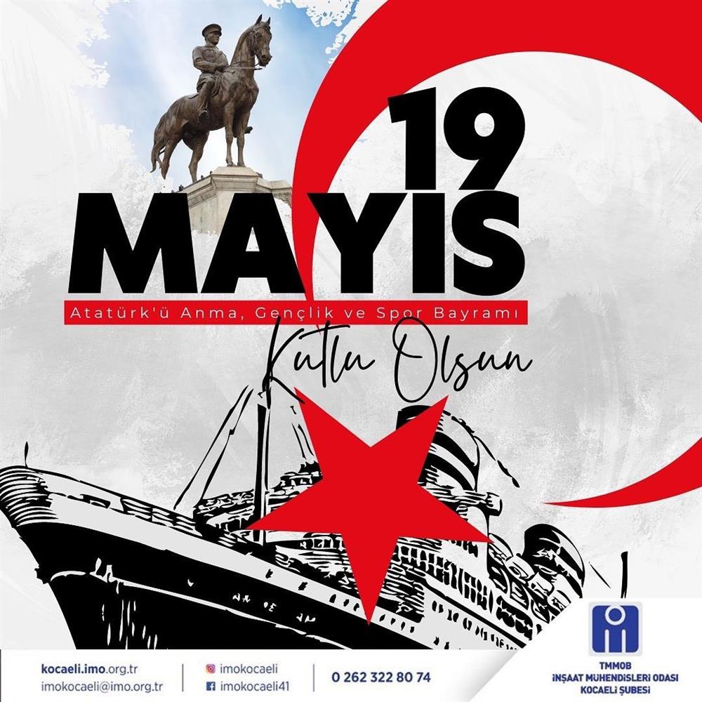 19 MAYIS ATATÜRK'Ü ANMA GENÇLİK VE SPOR BAYRAMI KUTLU OLSUN